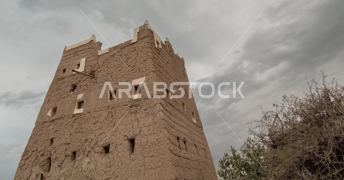 Al-Houza Archaeological Village, Al-Omran Al-Asiri, old houses in the ...