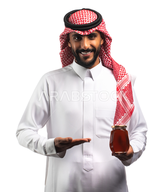 A local product made in Saudi Arabia, a portrait of a Saudi Arabian ...