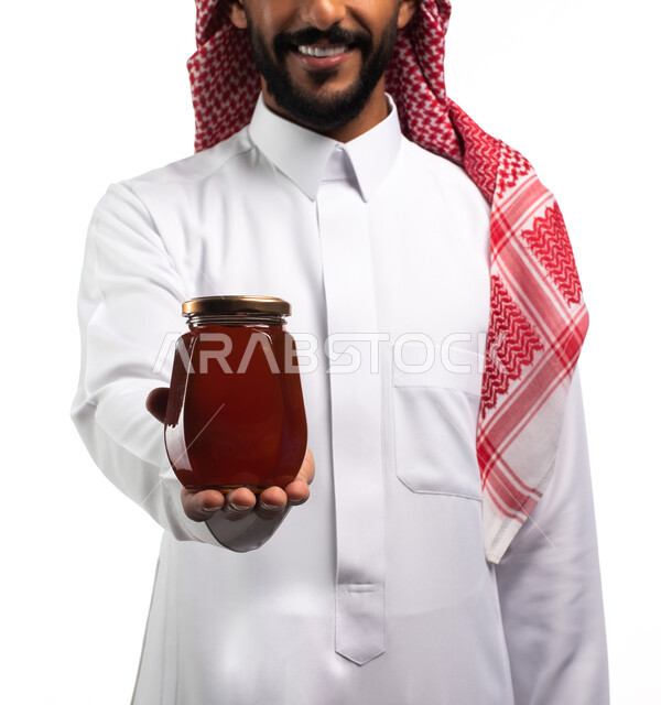 A local product made in Saudi Arabia, a portrait of a Saudi Arabian ...