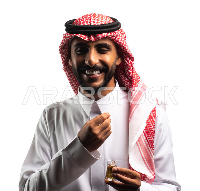 The use of Dehn Al Oudh in holidays and religious occasions, a portrait ...