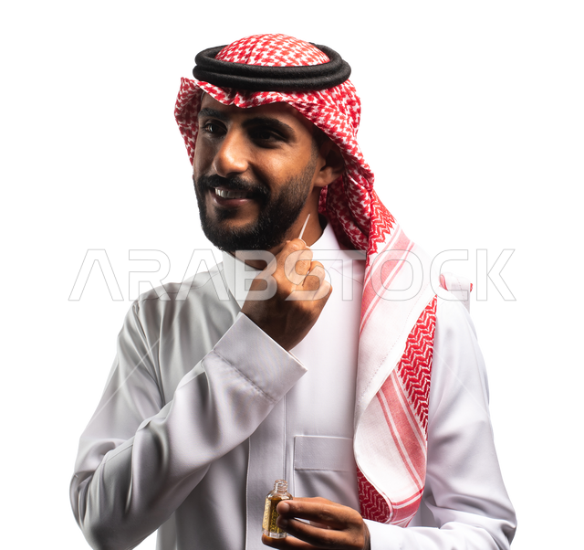 The use of Dehn Al Oudh in holidays and religious occasions, a portrait ...