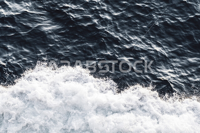 Close-up of sea waves in Saudi Arabia, Red Sea waves, tourism in Saudi ...