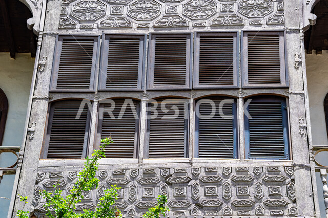 Archaeological buildings in the historic country in Jeddah, Saudi ...