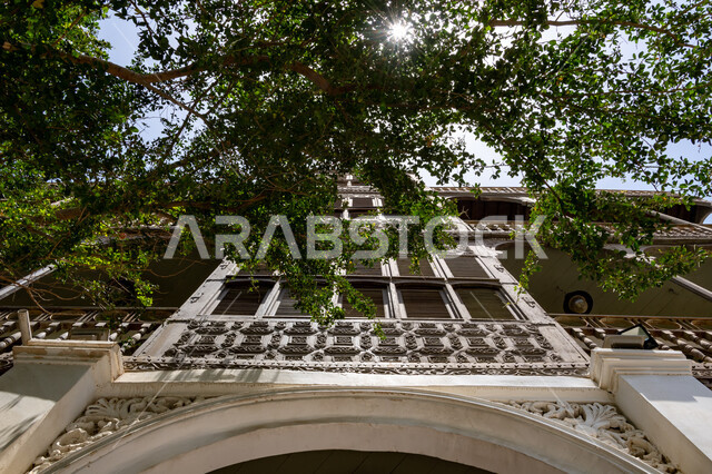 Archaeological buildings in the historic country in Jeddah, Saudi ...