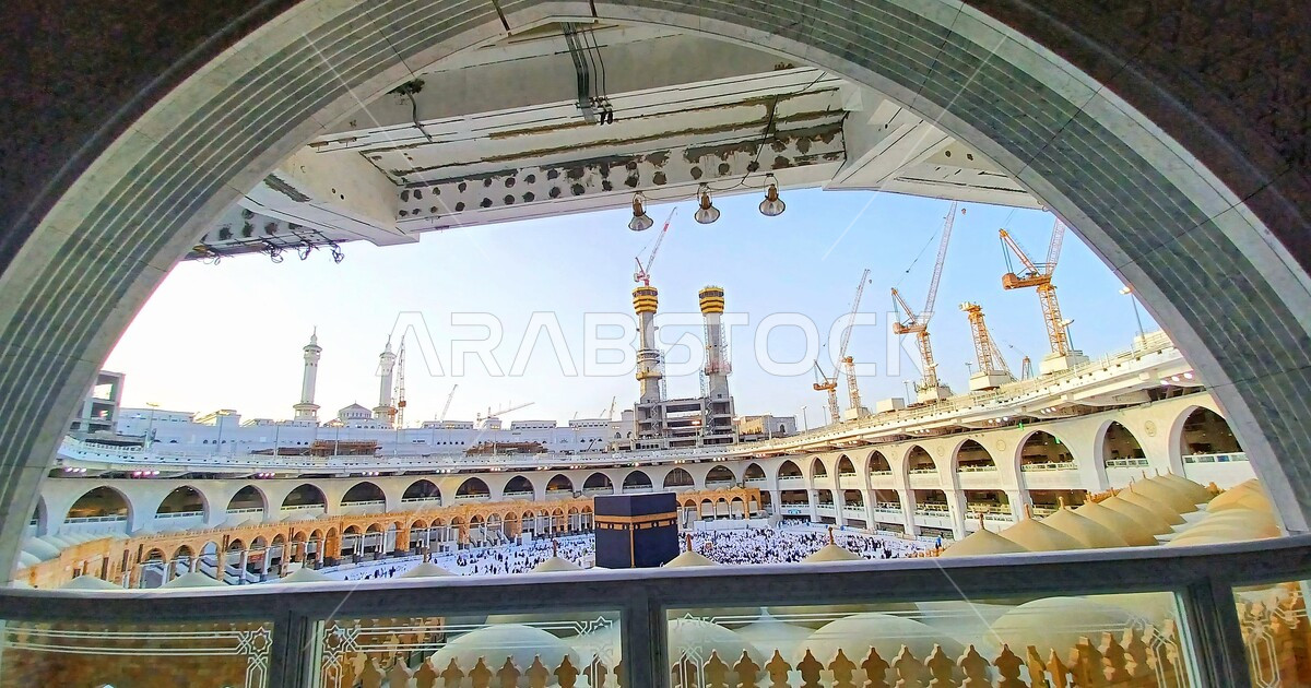 The Kaaba in Makkah Al-Mukarramah in the Kingdom of Saudi Arabia, the ...