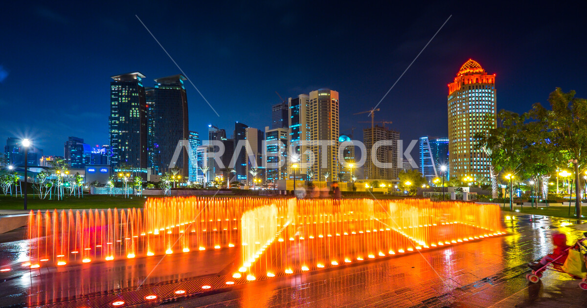 Al Dafna Towers in Doha, Qatar, Luminous Towers, Doha Towers ...