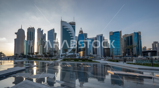Al Dafna Towers in Doha, Qatar, Doha Towers, architecture, Doha ...