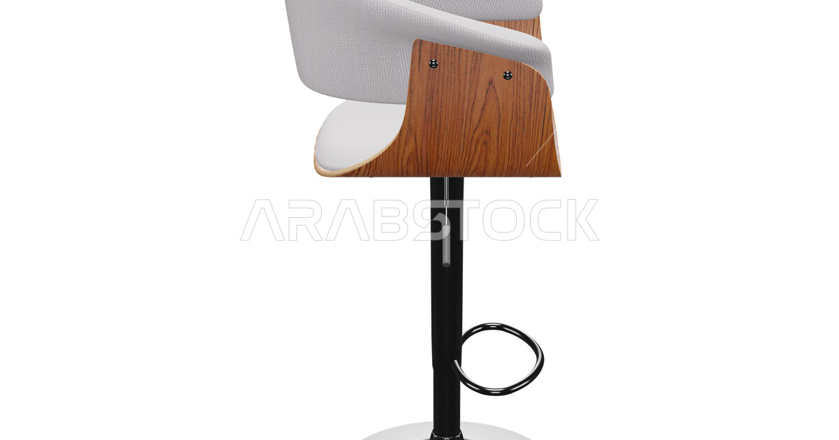 Isolated swivel office chair on a white background, 3D rendering ...