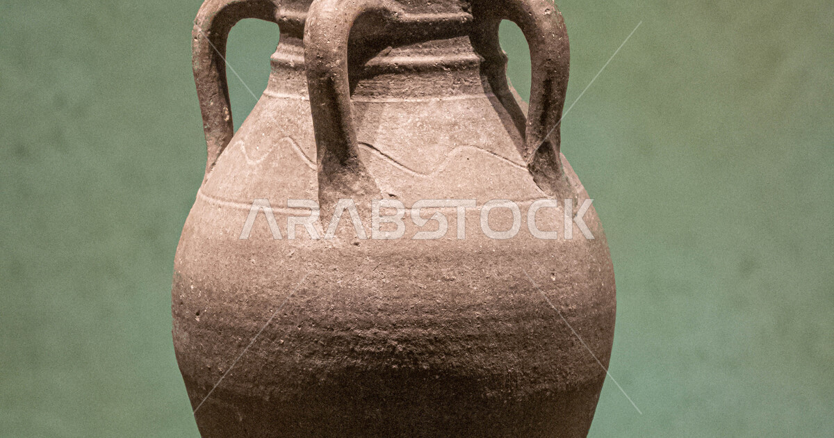 Ancient Arab Islamic heritage, heritage and folklore, pottery pots made ...