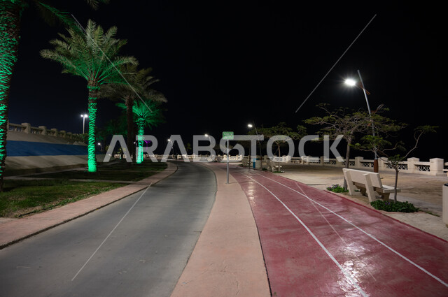 A view of Al-Khobar Corniche in the Eastern Province, Saudi Arabia ...