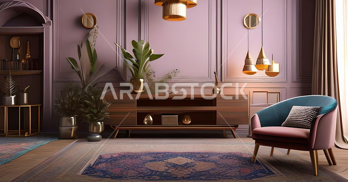 غرفة جلوس بتصاميم عصرية حديثة, تحف وإكسسوارات, غرفة معيشة, شقق وفلل ...