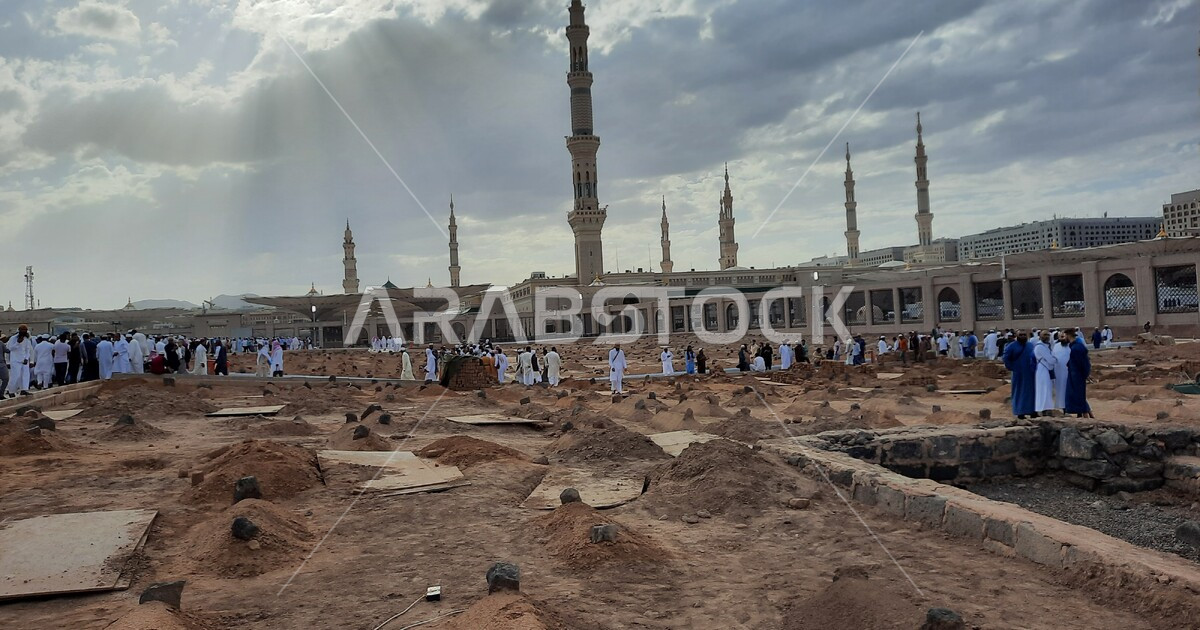 Al-Baqi’ Islamic Cemetery in Medina, Kingdom of Saudi Arabia, Martyrs ...