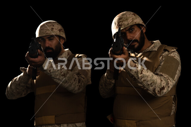 Defending the homeland, focusing and aiming at the target, carrying ...