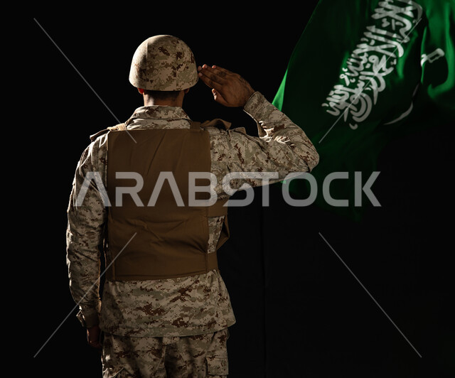 Celebrating the 92nd anniversary of the Saudi National Day, giving a ...