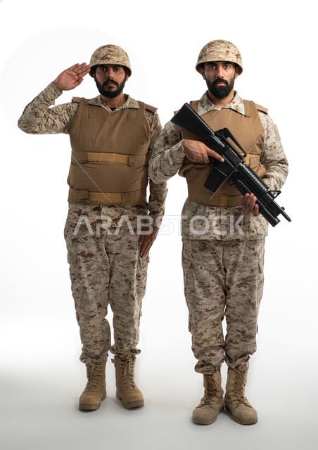 Carrying arms and defending the homeland, a portrait of two Saudi ...