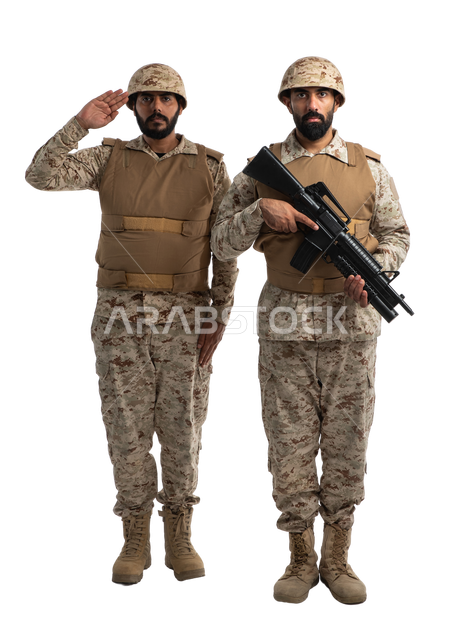 Carrying arms and defending the homeland, a portrait of two Saudi ...