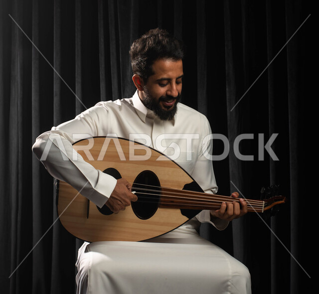Musical artistic talents, a Saudi Arabian Gulf artist who practices the ...