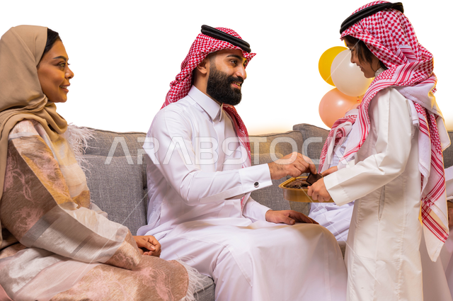 Presenting sweets and hospitality for the feast, the atmosphere of the ...