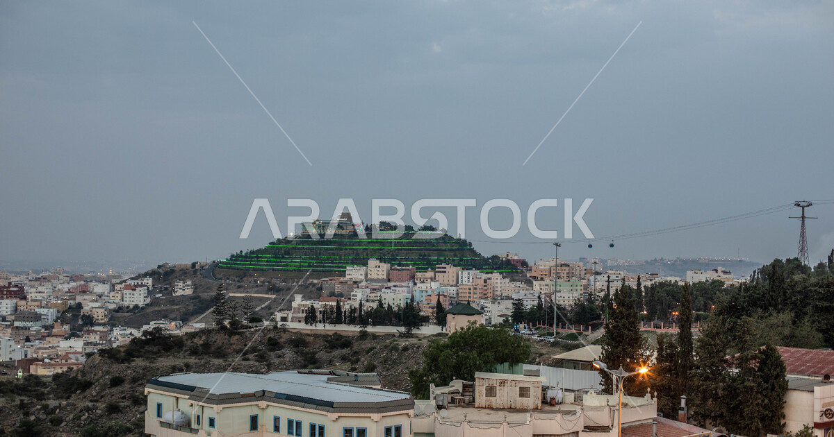 مدينة أبها , منتزه الجبل الأخضر السياحي , جنوب المملكة العربية السعودية ...