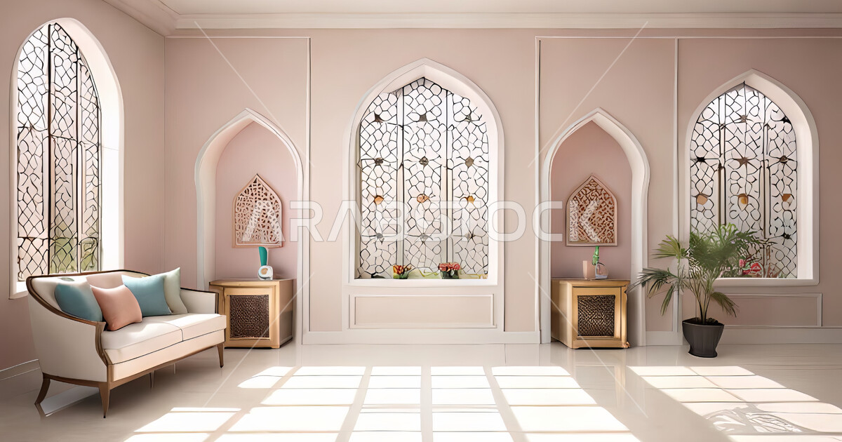 Living room with modern modern designs, interior decorations, living ...