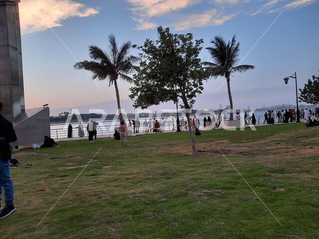 A view of the Corniche in the city of Jeddah, Saudi Arabia, Jeddah's ...