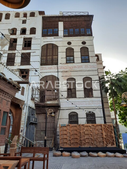 Ancient historical monuments in the city of Jeddah in the Kingdom of ...