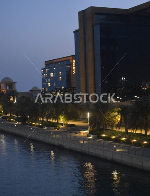 The waterfront of the city of Jeddah in the Kingdom of Saudi Arabia ...
