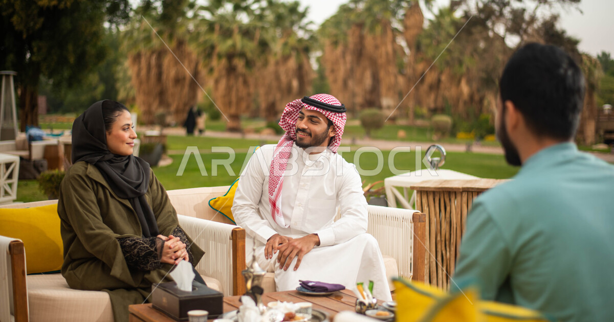 Spending fun times with friends, a group of Saudi Gulf Arab friends ...