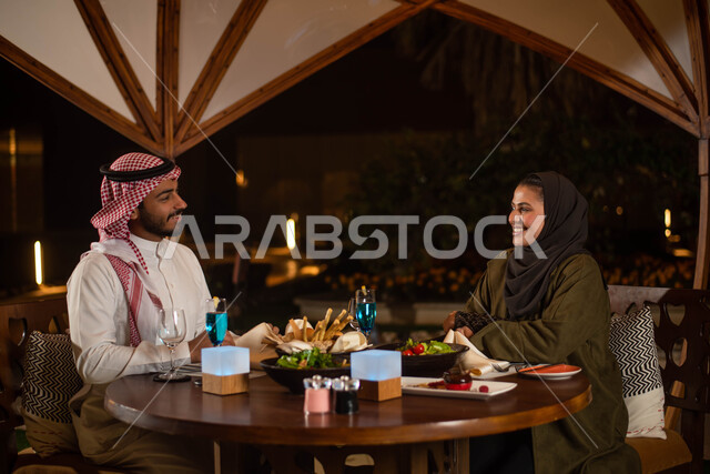 Spending fun times, a young Saudi Arabian Gulf man wearing the ...