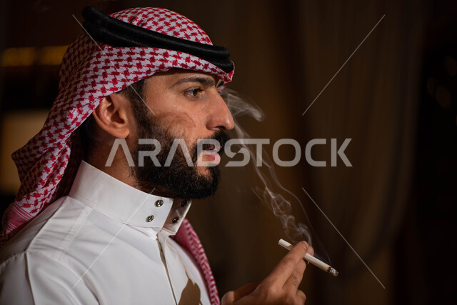 Harmful effects of smoking and harmful behavioral habits, a close-up of ...