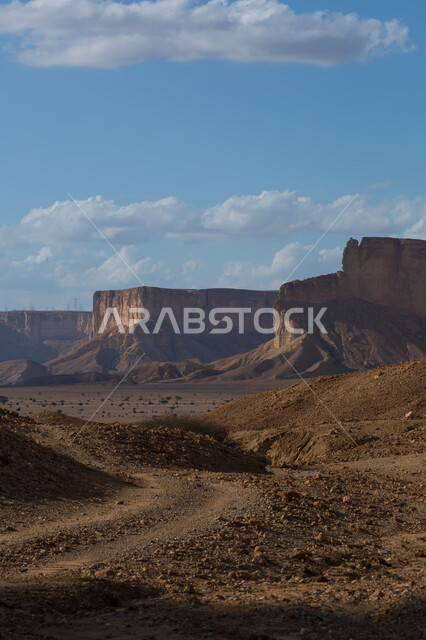Tuwaiq Mountains in Qiddiya, Saudi Arabia, mountains and rocky heights ...