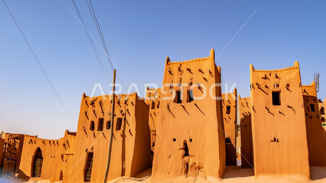 Archeological tourist attractions, houses made of mud, the structure of ...