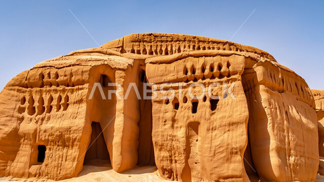 The structure of ancient deserted Arab tribes in the desert areas ...