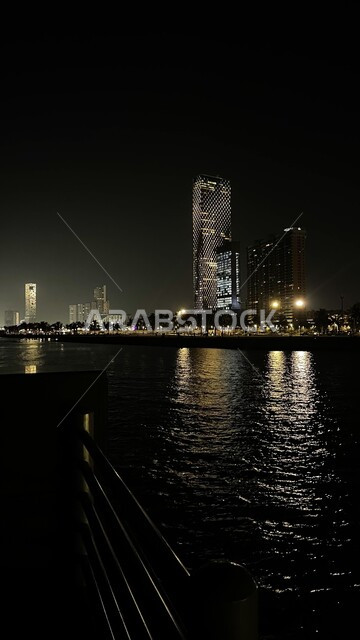 Assila Tower on the Corniche of Jeddah in the Kingdom of Saudi Arabia ...