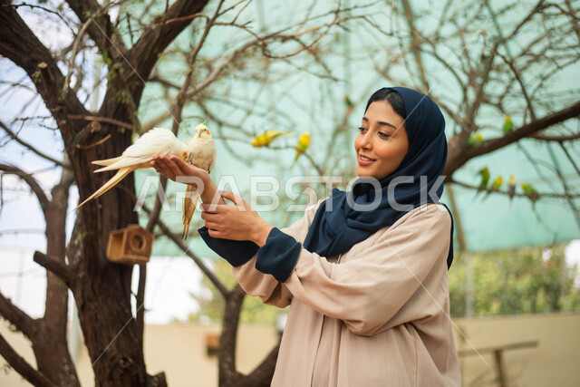 The event of the Riyadh safari season, breeding and caring for birds in ...