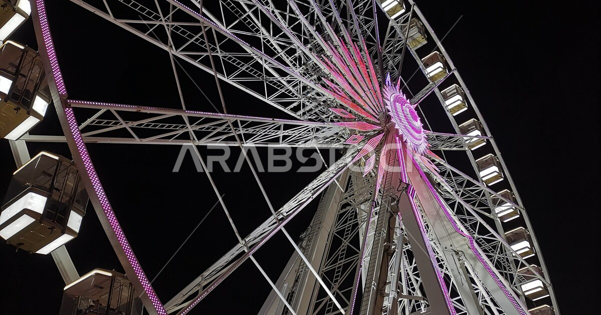 A close-up of the Winter Wonderland amusement park in Riyadh in the ...