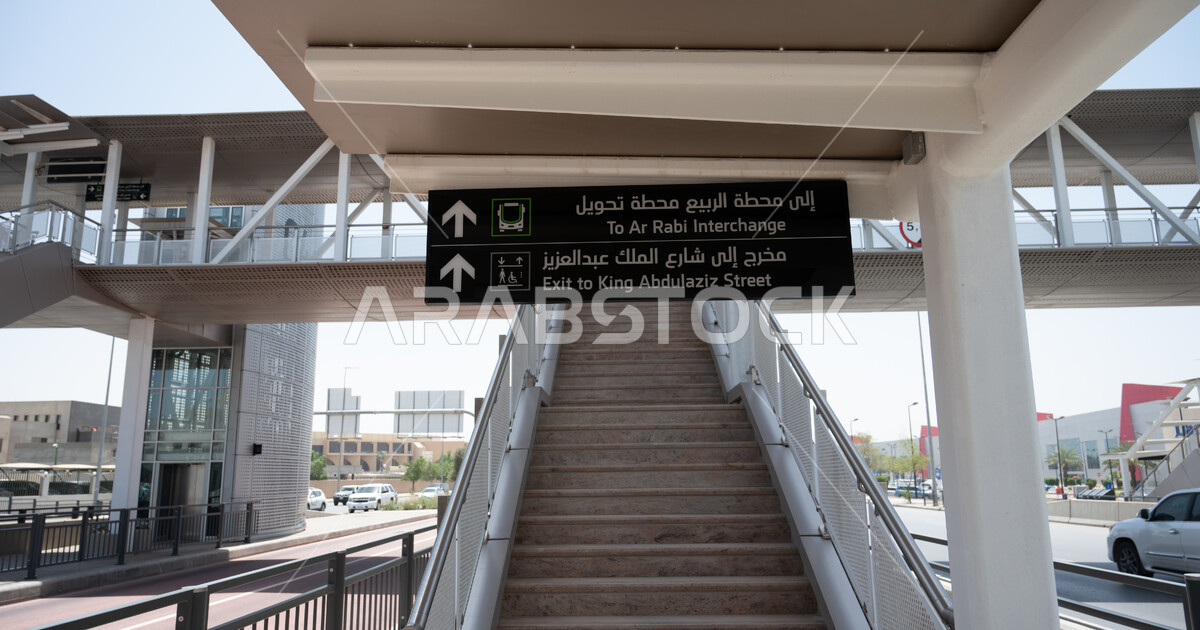 Means of transportation and communication, a signboard inside the ...
