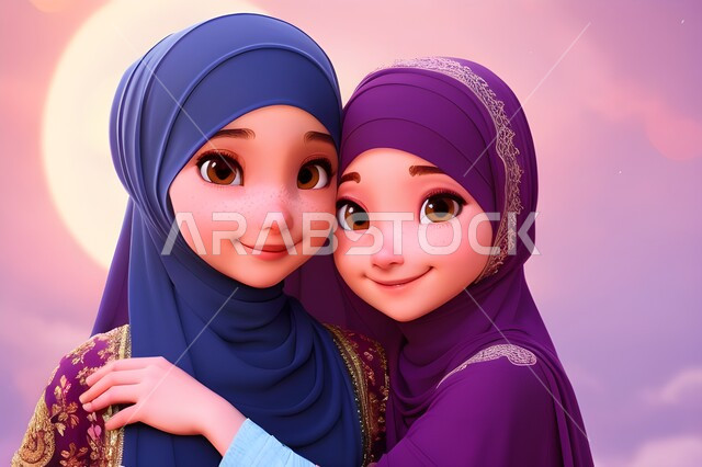 Upbringing with love and tenderness, caring and caring for children on ...