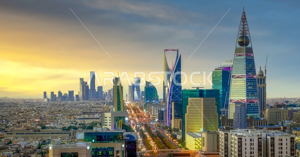 Tourist places in Saudi Arabia, architectural art, towers and ...