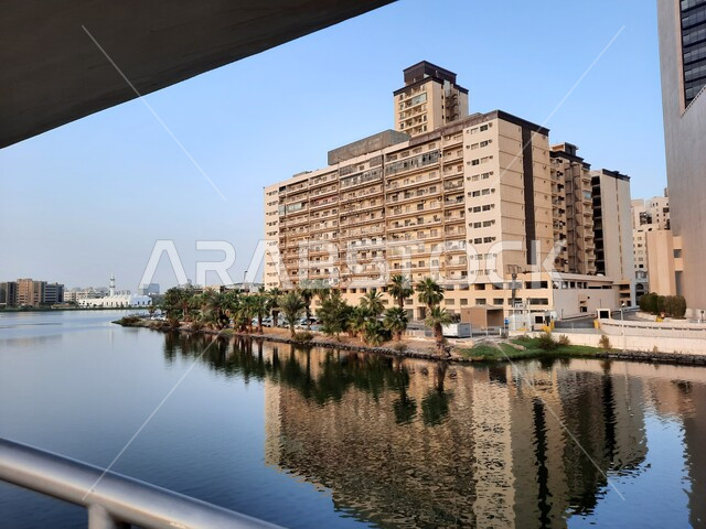 The Corniche commercial center in the city of Jeddah, prominent ...
