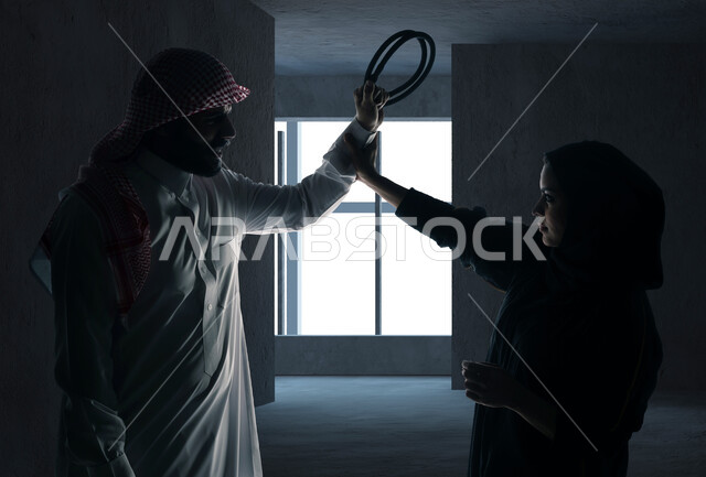 Family arguments and misunderstandings, a Saudi Gulf Arab couple ...