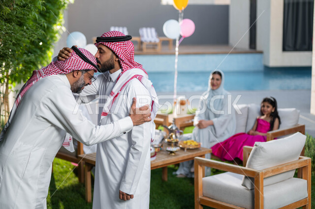 Islamic occasions and holidays, family visits and gatherings on Eid al ...