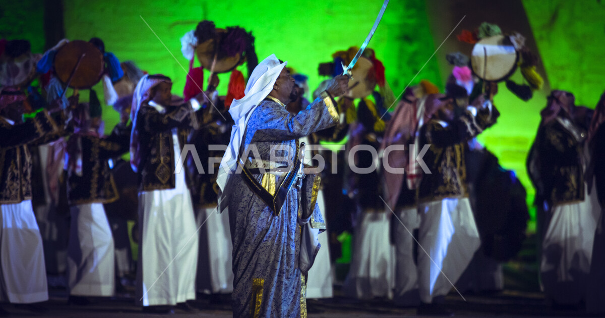 The Saudi National Day, the Saudi folk dance and Ardha, the opening ...