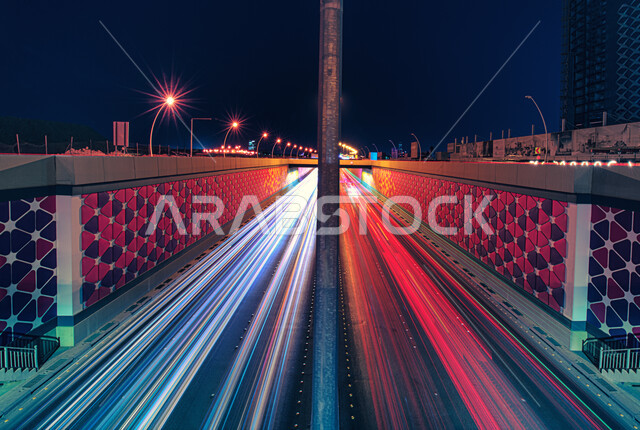 Prince Turki Bin Awal Road in the city of Riyadh in Saudi Arabia at ...