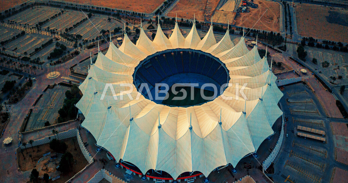 King Fahd Stadium in the city of Riyadh in the Kingdom of Saudi Arabia ...