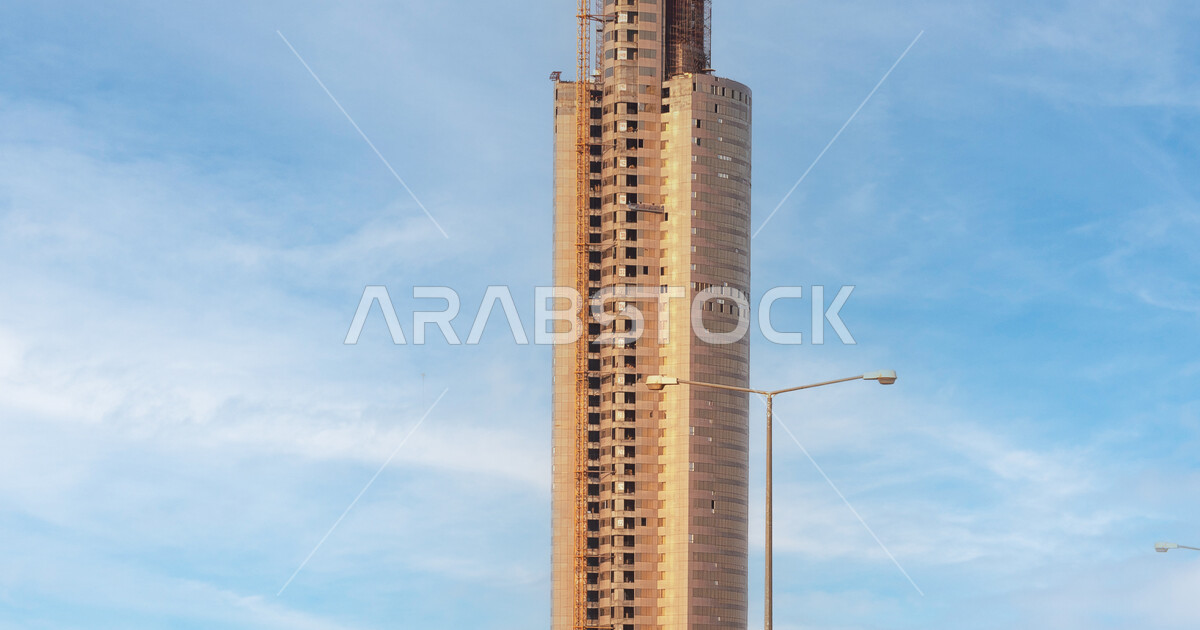 Tamkeen Tower in Riyadh in the Kingdom of Saudi Arabia in its final ...
