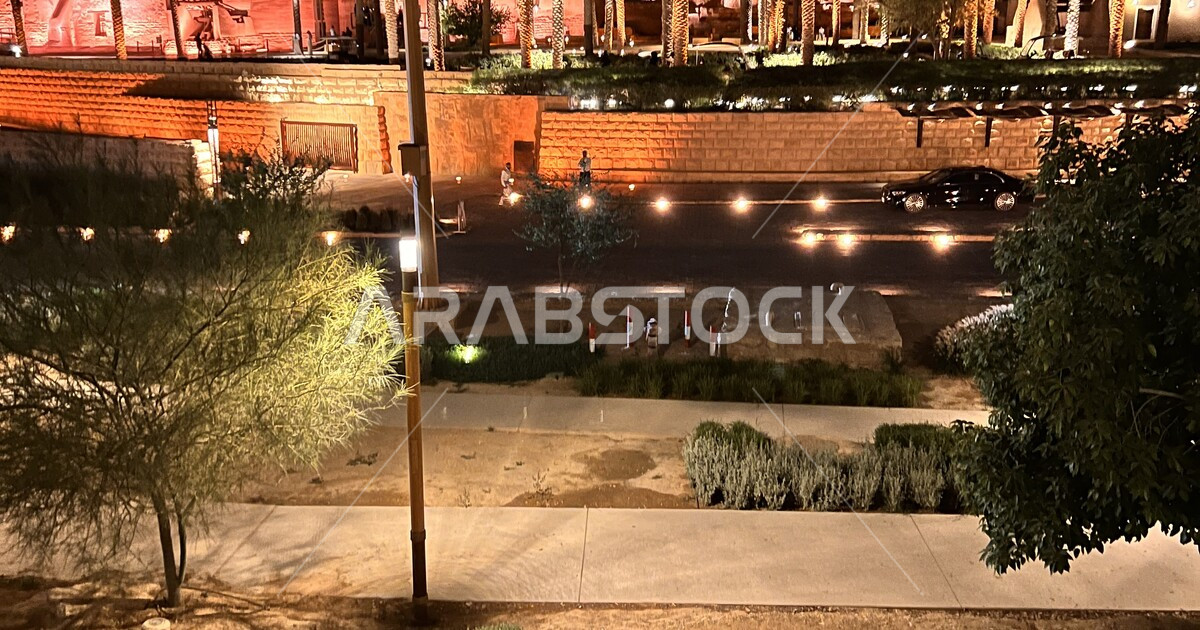 Cultivation of plants and palm trees, the historic Diriyah development ...