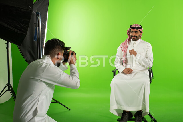 Chroma for a photo session in the studio, advertising marketing ...