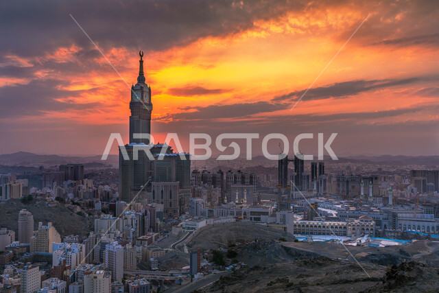 Performing the rituals of Hajj and Umrah, a picture from above of the ...