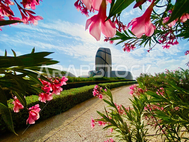 Cultivation of colorful aromatic flowers near the famous cultural ...